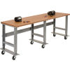 Global Industrial™ 96x30 Mobile Adj. Height C-Channel Leg Workbench ...