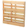 Global Industrial™ Stackable Open Deck Pallet, New Hardwood, 2-Way, 48 ...