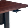 Interion® Flip-Top Training Table, 60"L x 24"W, Walnut