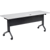 Interion® Flip-Top Training Table, 72"L x 24"W, Gray | 695220 ...
