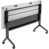 Interion® Flip-Top Training Table, 72"L x 24"W, Gray | 695220 ...