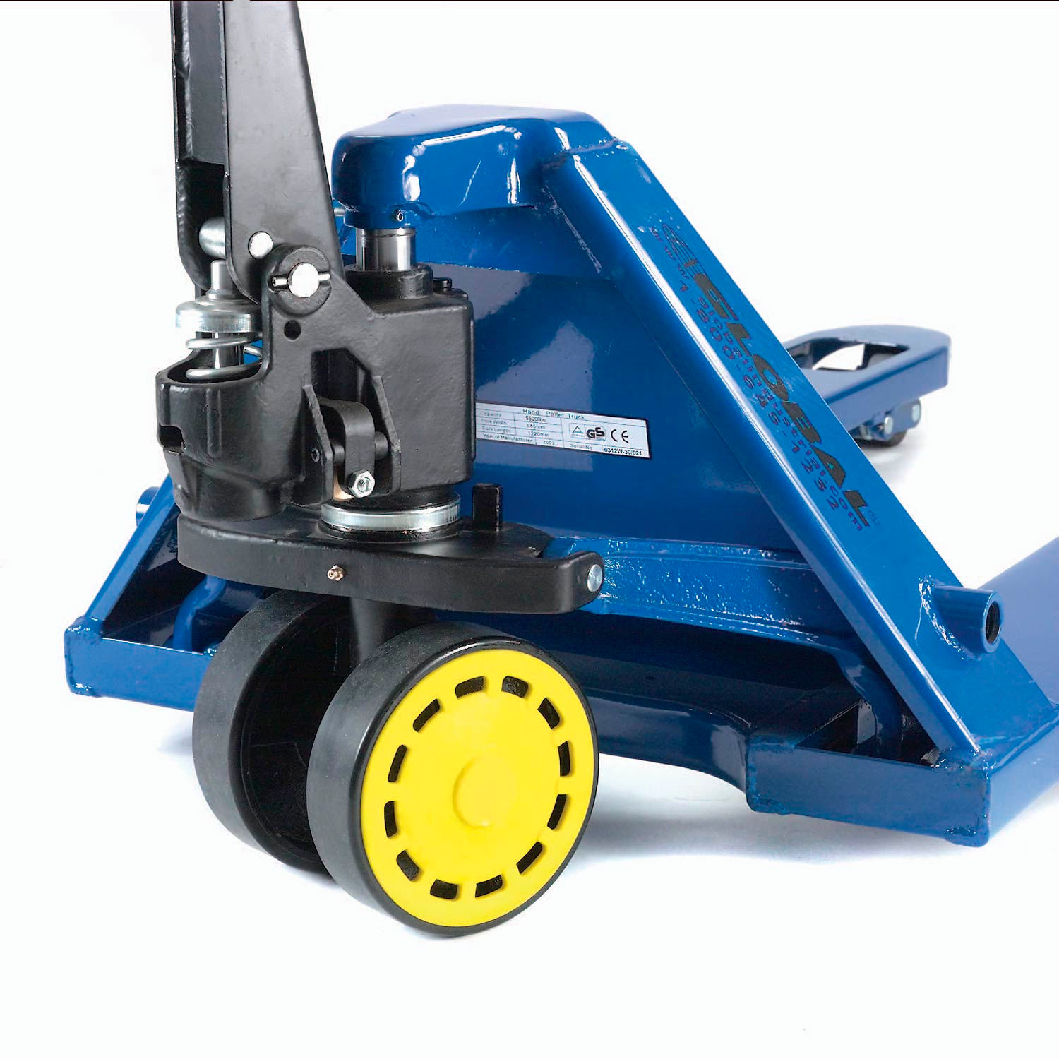 Global Industrial Ergo Manual Pallet Jack 5500 lb. Capacity 27""W x 48 ...