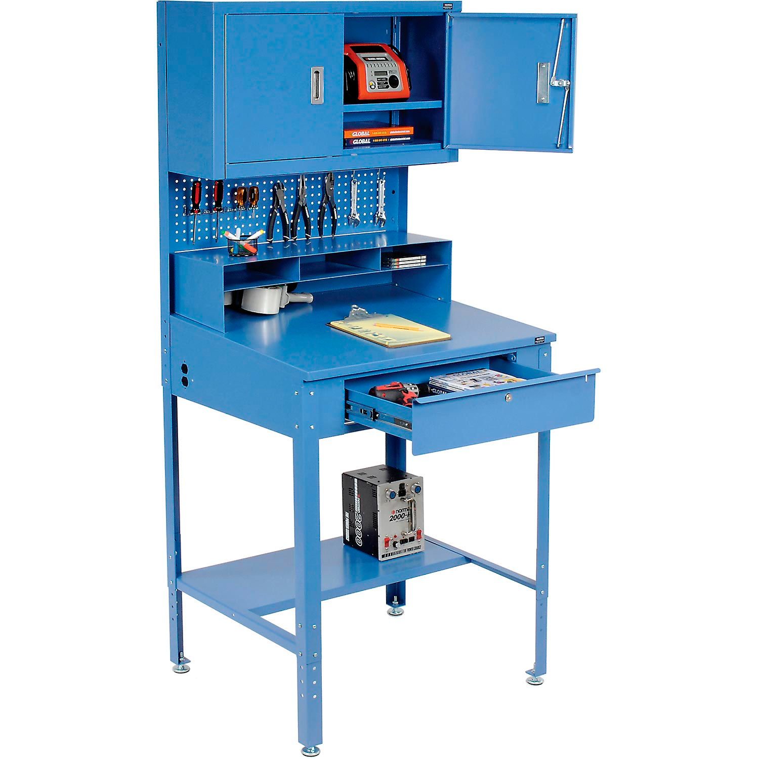 Shop Desks | Free Standing Shop Desks | Shop Desk with Pigeonhole Riser ...