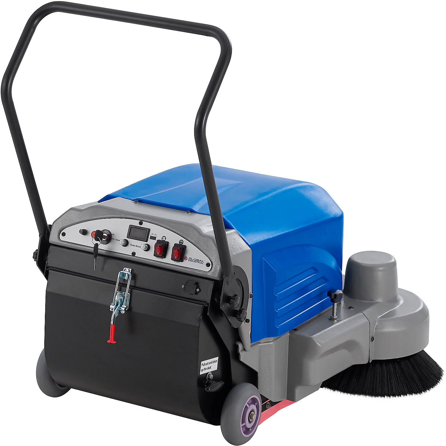 Global Industrial Auto Walk-Behind Sweeper Battery Powered 36" Cleaning ...