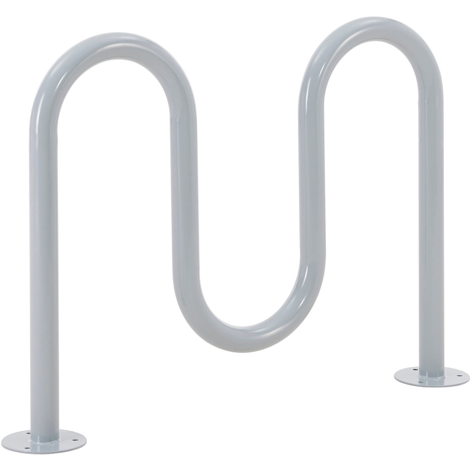 Global Industrial Deluxe Wave Bike Rack 5-Bike Capacity Flange Mount ...