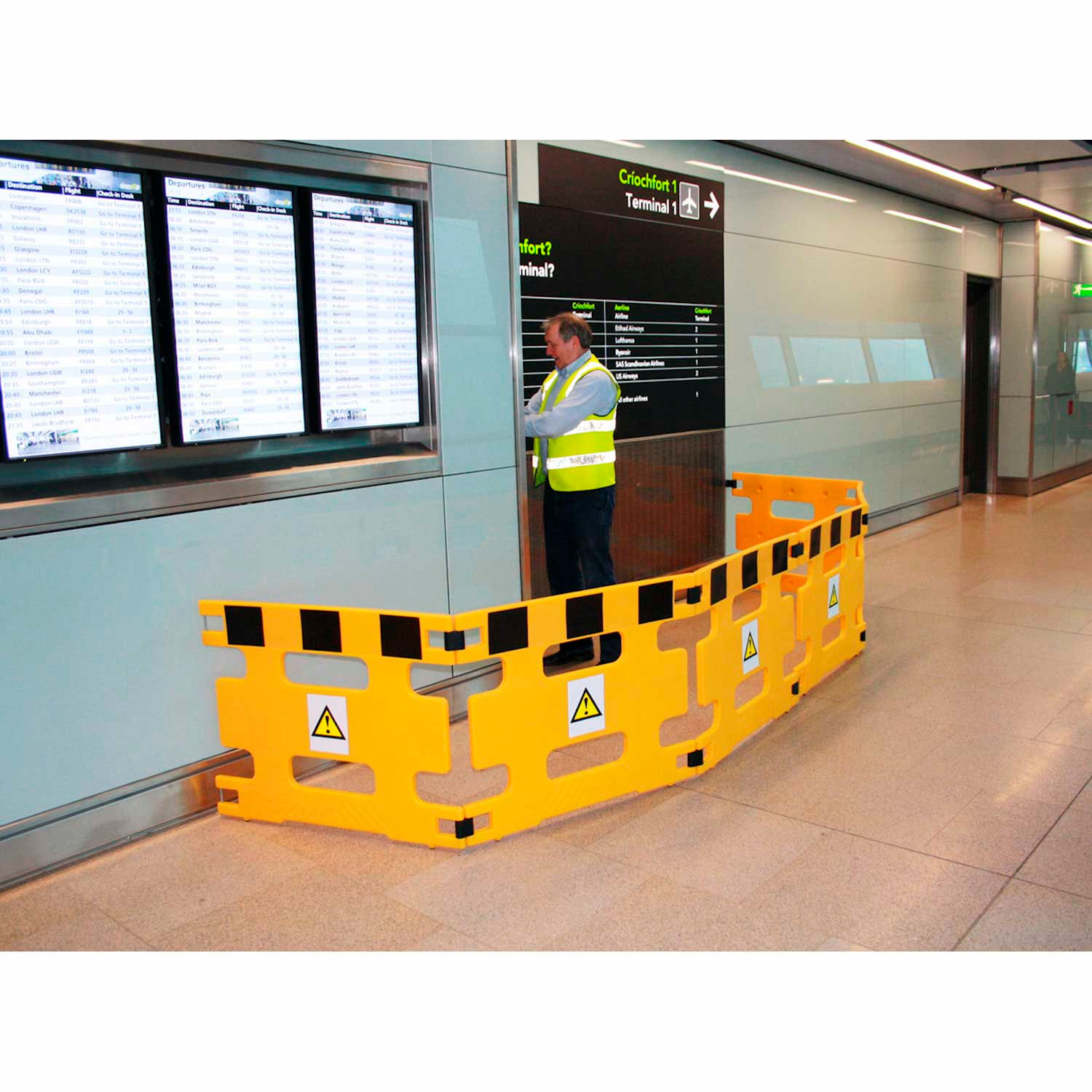 Crowd Control | Barricades & Barriers | Folding Plastic Barricade Set ...