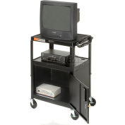 Global Industrial™ Steel Audio Visual & Instrument Cart - Black ...