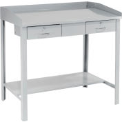 Global Industrial™ Shop Desk, Sloped Surface W/ Lip, 36"W x 30"D, Gray ...