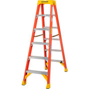 7 Step Steel Standard Uncaged Fixed Access Ladder, Yellow - WLFS0107-Y ...