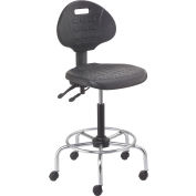 Interion® Ergonomic Standing Stool, 250 Lb. Capacity, Black | 571005 ...