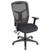 Interion® Mesh Office Chair With Mid Back & Adjustable Arms, Vinyl ...