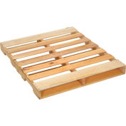 Global Industrial™ Stackable Open Deck Pallet, New Hardwood, 2-Way, 48 ...