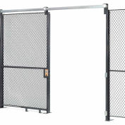 WireCrafters® 840 Style, Woven Wire Slide Door, 3'W x 8'H, 8' 5-1/4 ...