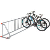 Global Industrial™ Wave Bike Rack, 5-Bike Capacity, Flange Mount, Black ...