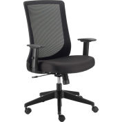 Interion® Mesh Office Chair With Mid Back & Adjustable Arms, Vinyl ...