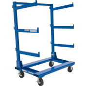 Heavy Duty Steel Stackable Material Cart 71" x 39" x 45", Blue, 5000lb ...
