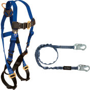 FallTech® 7016 Contractor 1-D Full Body Harness, 1 Back D-ring, Size ...