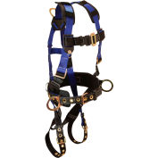 FallTech® 7016 Contractor 1-D Full Body Harness, 1 Back D-ring, Size ...