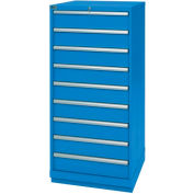 Lista 40-1/4"W Drawer Cabinet, 6 Drawer, 72 Compart - Classic Blue ...