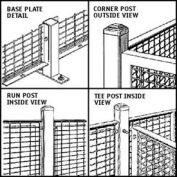 WireCrafters® 840 Style, Woven Wire Double Hinged Door, 6'W x 7'H, 8' 5 ...