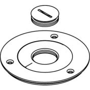 Wiremold 895tcal Floor Box Duplex Receptacle Plate, Round, Aluminum ...