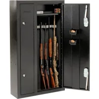 Homak HS30136028 8 Gun Double Door Steel Security Cabinet Black