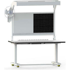 Built Systems 48"W x 30"D Adjustable Height Assembly Table on Glides ...