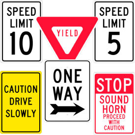 Traffic & Parking Lot Safety | Traffic-Parking Signs | High Visibility ...
