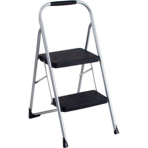 Cosco Steel 2 Step Stool Ladder with Rubber Hand Grip, Type III - Zuma