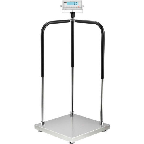 Handrail Medical Scale, 660 Lb Capacity, 20-1/2"L x 20-1/2"W