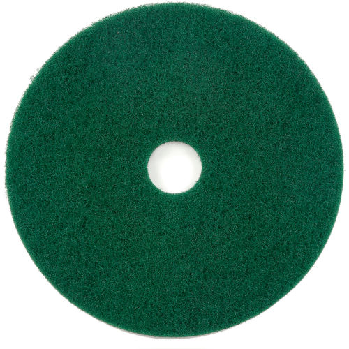 17" Scrubbing Pad, Green, 5 Per Case - Zuma