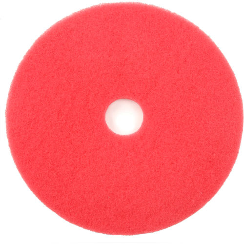 17" Buffing Pad, Red, 5 Per Case