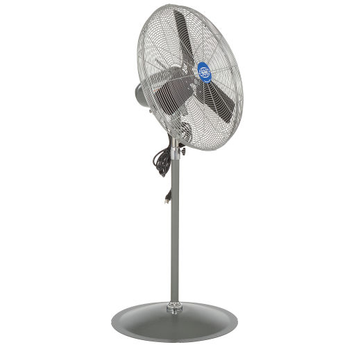 Global Industrial™ Aluminum 24" Industrial Pedestal Fan, Oscillating ...