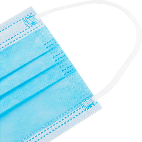 Disposable 3-Ply Face Mask, Adult Size, Individually Packed, 50/Box