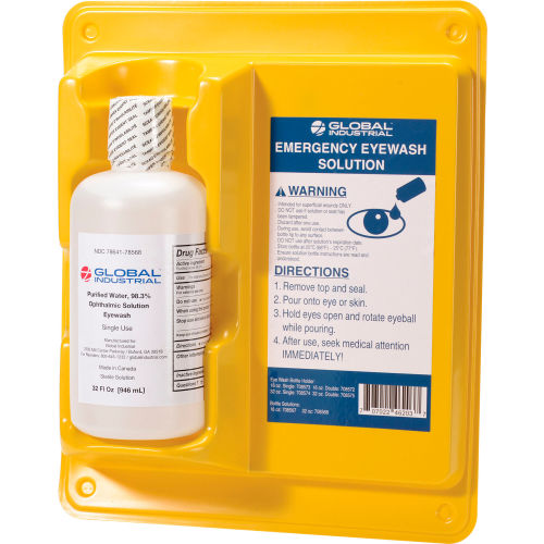 Single Bottle Eyewash Station, 32 Oz. - Zuma