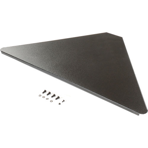 Steel Worksurface, 41-1/4"W x 19-1/4"D, Black - Zuma