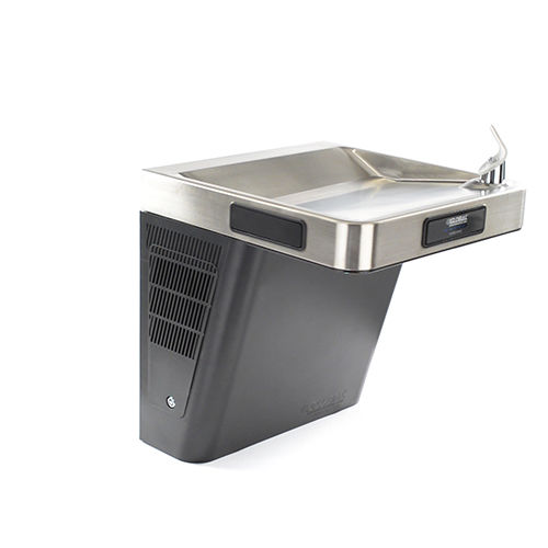 Refrigerated Drinking Fountain, Filtered, Graphite/Stainless Steel, by ...