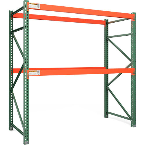 Bolted Teardrop Pallet Rack Starter, 96"W x 42"D x 96"H, 7160 lbs Shelf Cap
