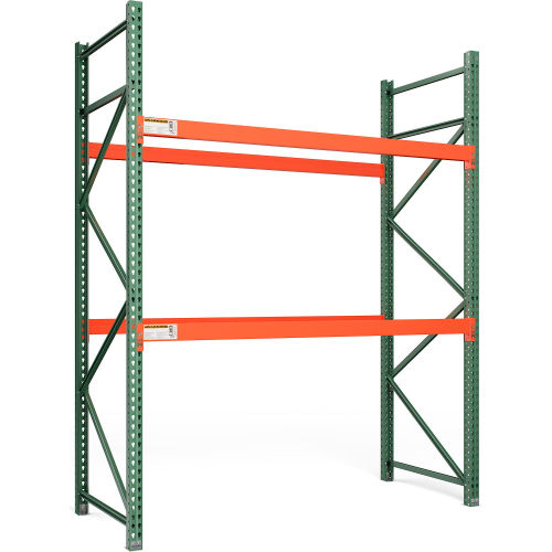 Bolted Teardrop Pallet Rack Starter, 144"Wx 48"D x 120"H, 5702 lbs ...