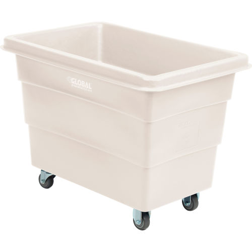 Plastic Bulk Box Truck, 8 Bushel, Direct Mount Base, White - Zuma