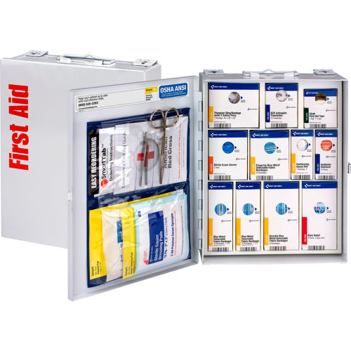 First Aid Only Medium Metal SmartCompliance Food Service Cabinet - Zuma