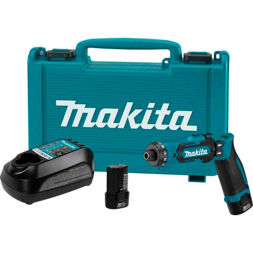 Makita DF012DSE, 7.2v Lithium-Ion Cordless 1/4" Hex Driver-Drill Kit w ...