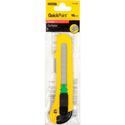 Stanley 10-143P 18MM Quick-Point Snap-Off Retractable Utility Knife