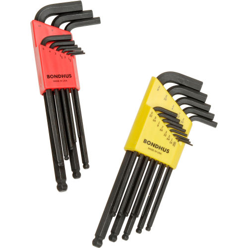 20199 22PC. Balldriver SAE & Metric Hex Key Set - Zuma