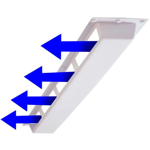 Commercial 1-Way Air Deflector Cover for 4 Ft. Linear Diffuser - Office ...