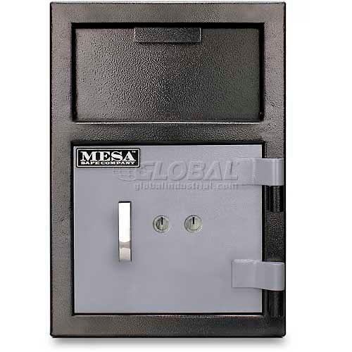 Mesa Safe B-Rate Depository Safe MFL2014K Front Loading Dual Key Lock ...