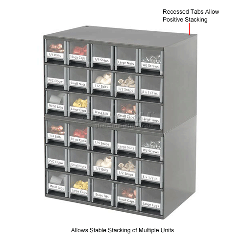 Akro-Mils Steel Small Parts Storage Cabinet 19715 - 17"W x 11"D x 11"H ...