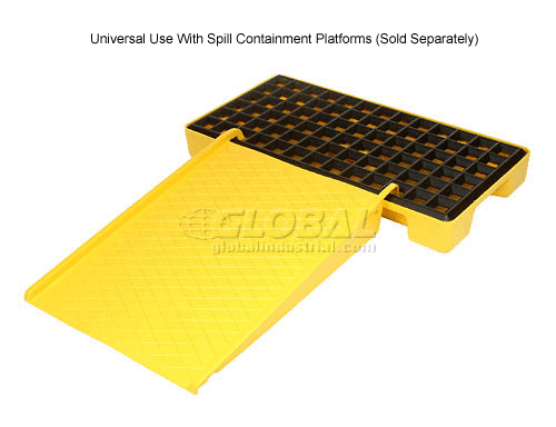 Eagle 1689 Spill Containment Poly Pallet Ramp - Yellow