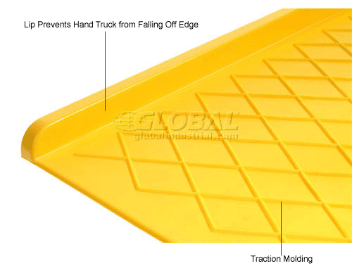 Eagle 1689 Spill Containment Poly Pallet Ramp - Yellow
