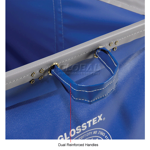 Dandux Vinyl Basket Bulk Truck 400720G20U-3S 20 Bushel - Blue
